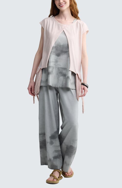LUUKAA LUUKAA Garment-Dyed A-Line Cotton-Stretch Jersey Pants